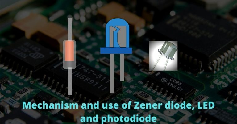 Mechanism and use of Zener diode, LED and photodiode - sciencendtech